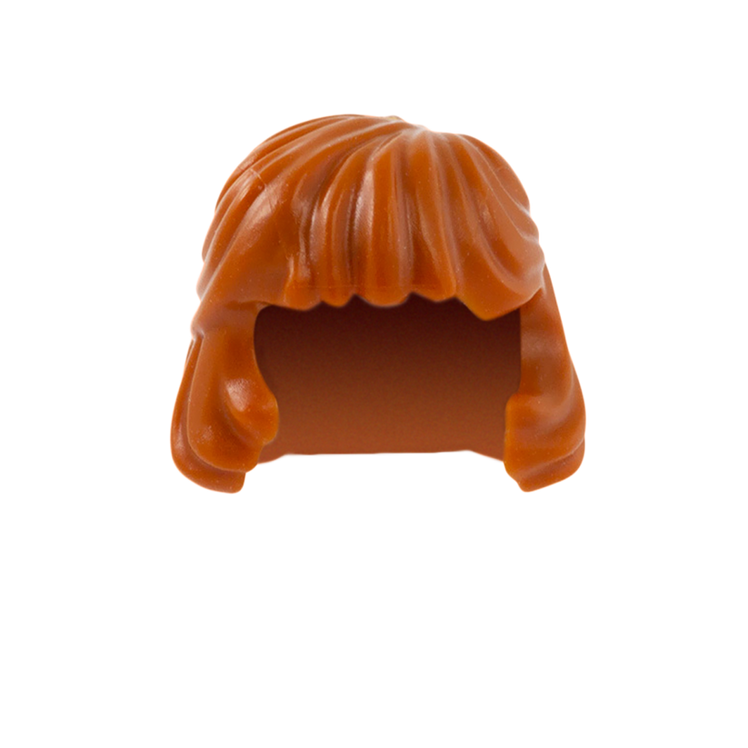 Ginger Long Bob with Full Fringe - LEGO Minifigure Hair – Minifigs.me