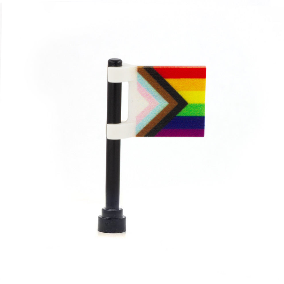 Custom Printed Inclusive Pride Flag - Custom LEGO Flag – Minifigs.me