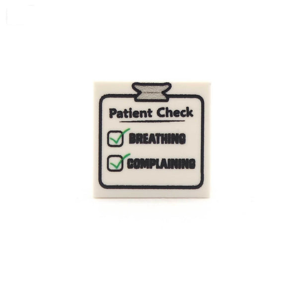 Medical Professional's Patient Checklist - Custom Design Tile – Minifigs.me