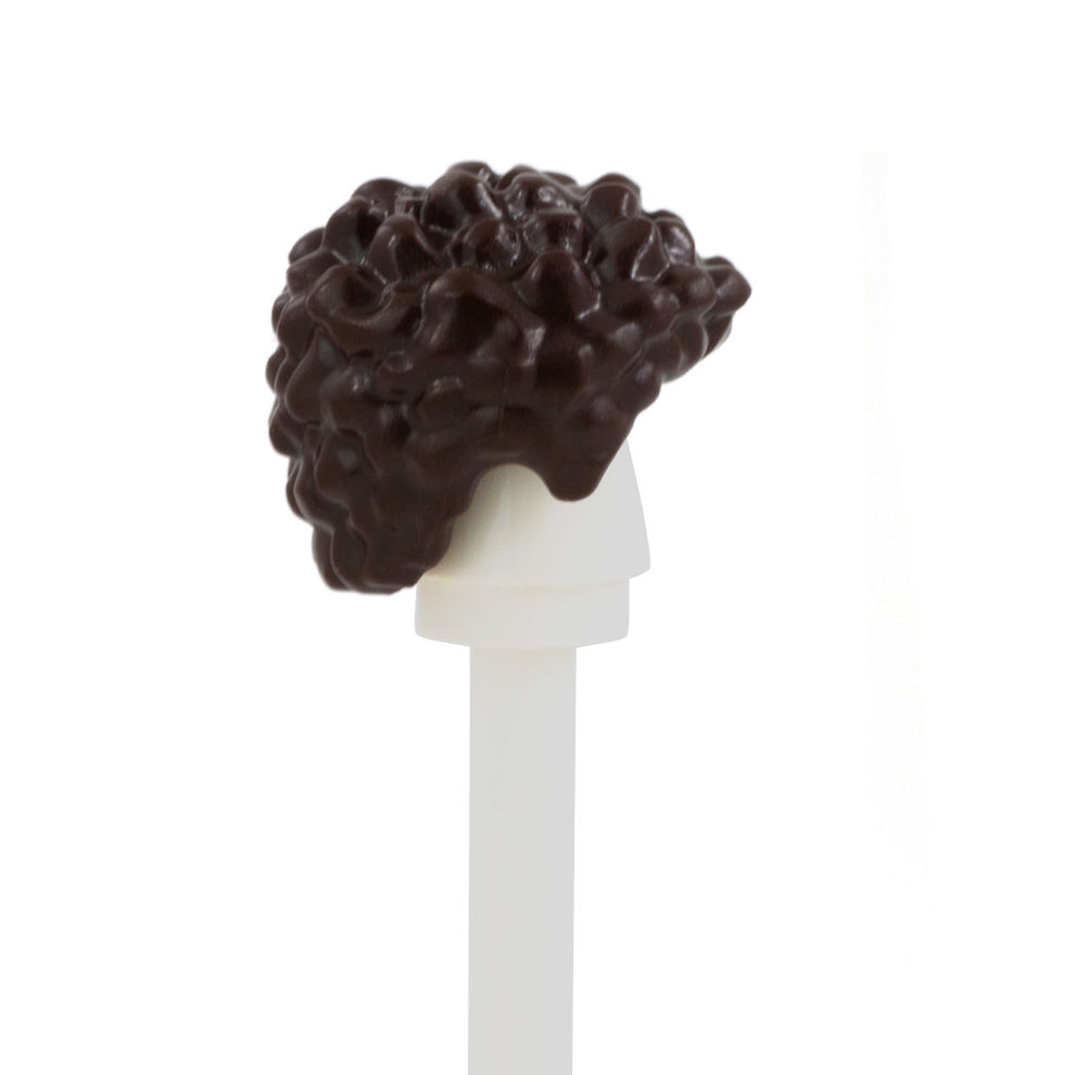 Dark Brown Short Spiky Afro - LEGO Minifigure Hair – Minifigs.me